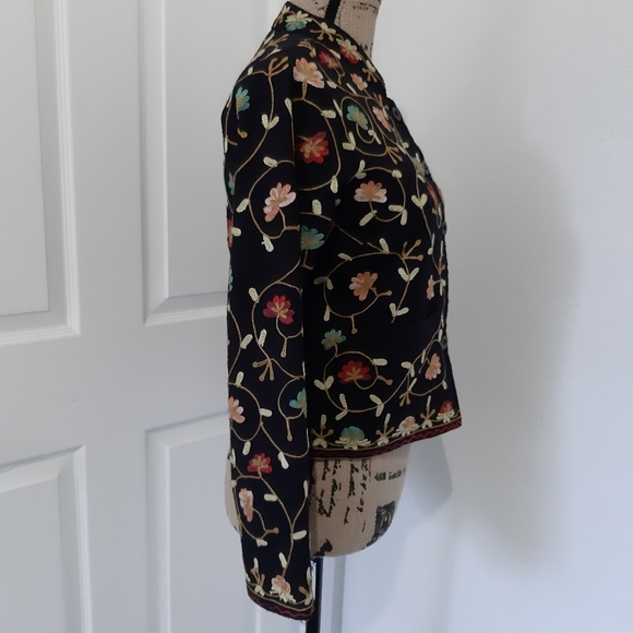 Boston Proper | Jackets & Coats | Boston Proper Embroidery Floral ...